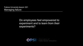 Failure - what it tells us about innovation and psychological safety | PPT