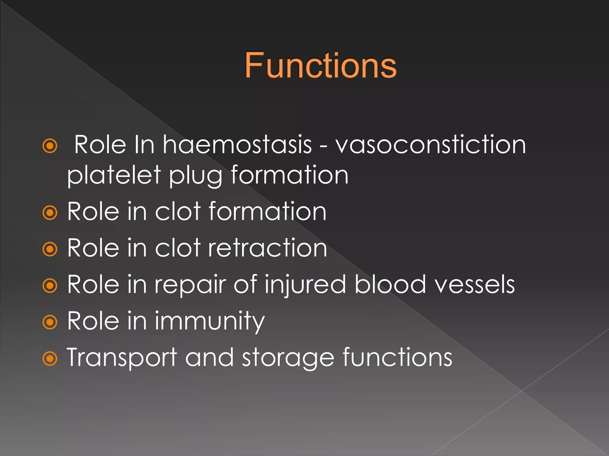 Physiology of platelets | PPTX