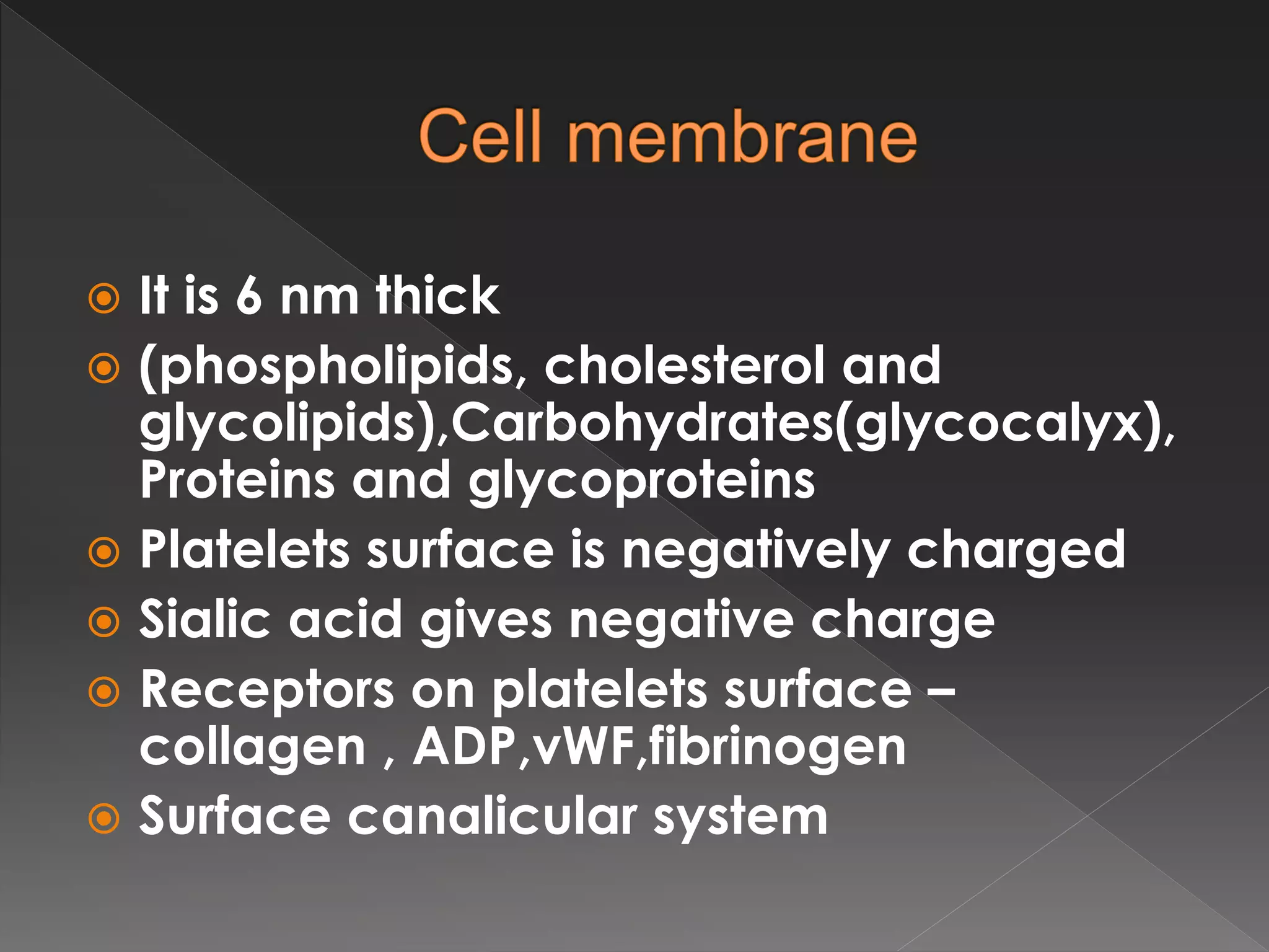 Physiology of platelets | PPTX