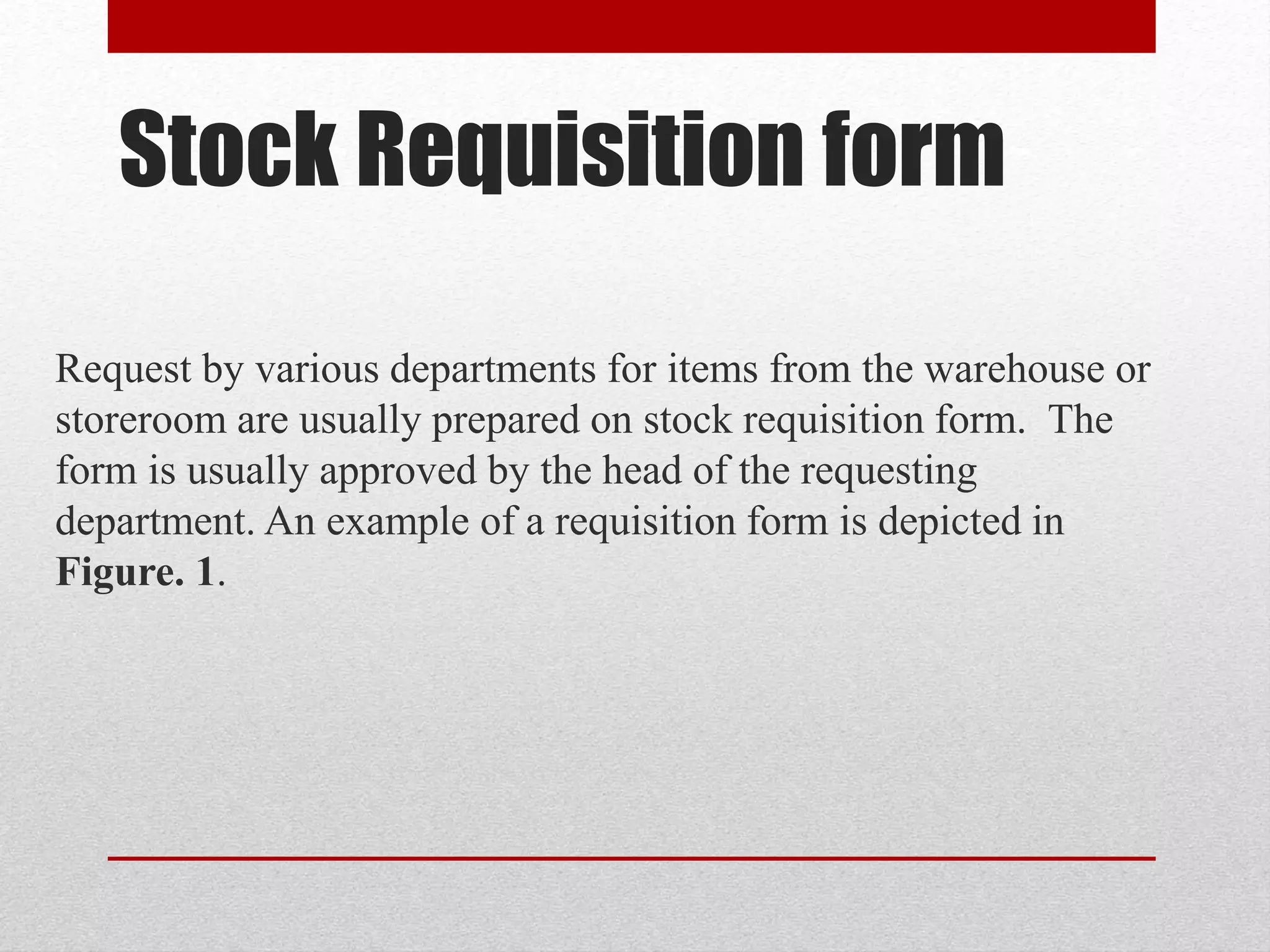 Maintaining stock records manual and electronic | PPTX