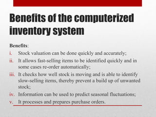 Maintaining stock records manual and electronic | PPTX