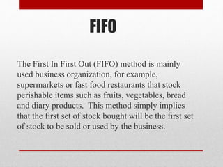 Maintaining stock records manual and electronic | PPTX