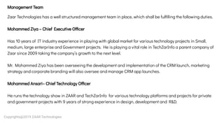 ZAAR App Presentation | PPT