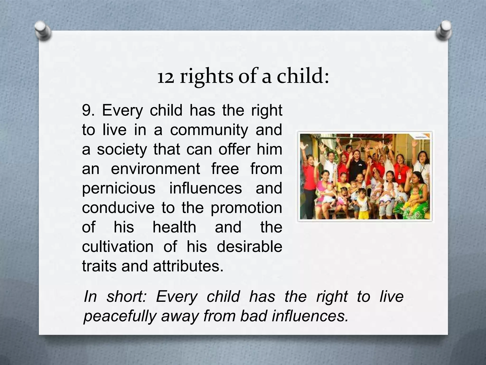rights of a child | PDF