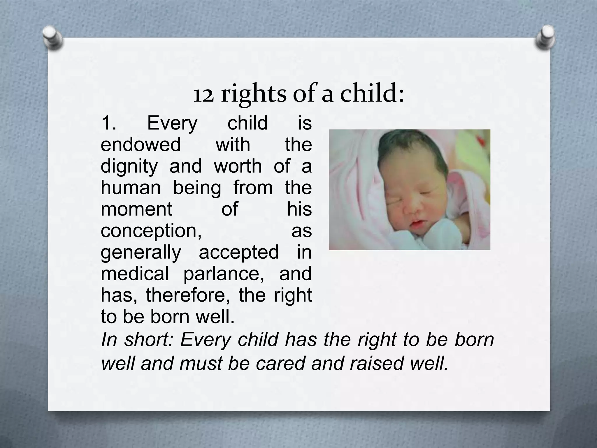 rights of a child | PDF
