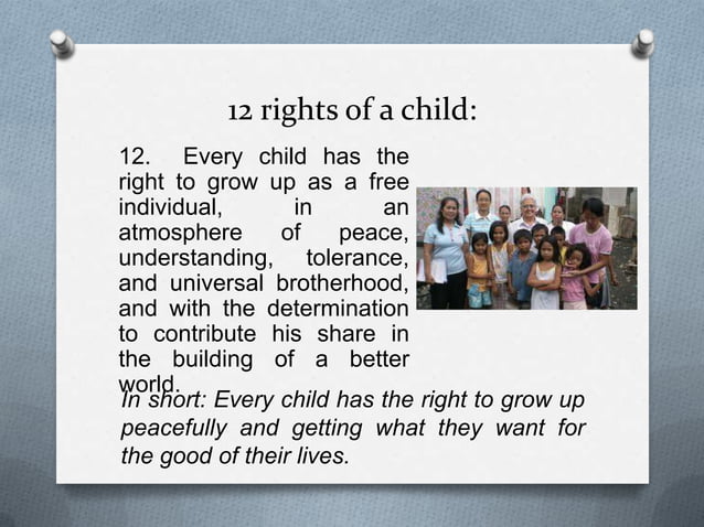 rights of a child | PPT