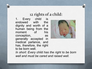 rights of a child | PDF