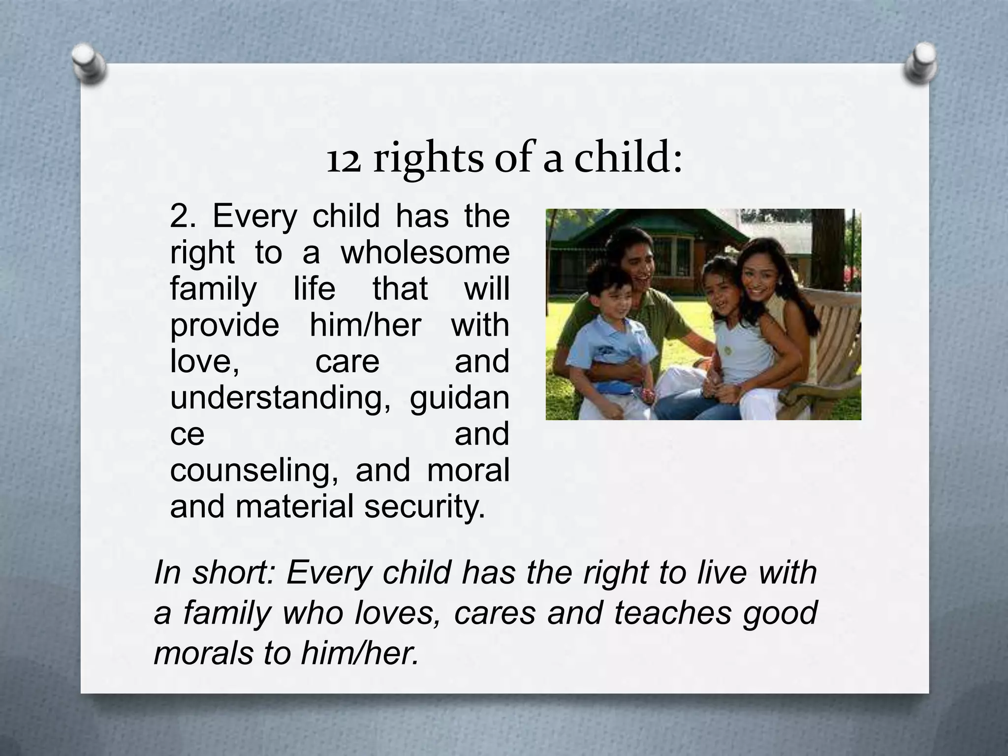 Rights of a Child (Philippines) | PPTX