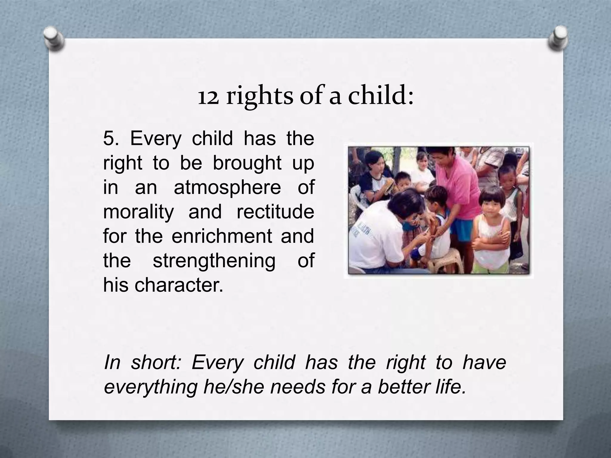 Rights of a Child (Philippines) | PPTX