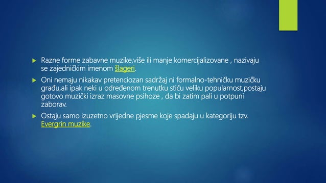 Zabavna muzika | PPTX