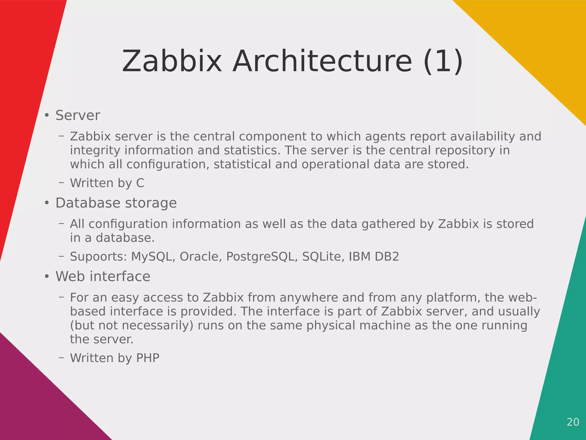 Zabbix Monitoring Platform Pdf Operating Systems Computer Software And Applications
