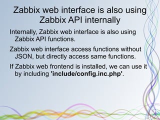 Zabbix API at FISL12 by Takanori Suzuki | PPT
