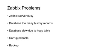 Zabbix at scale with Elasticsearch | PPTX | Databases | Computer Software and Applications