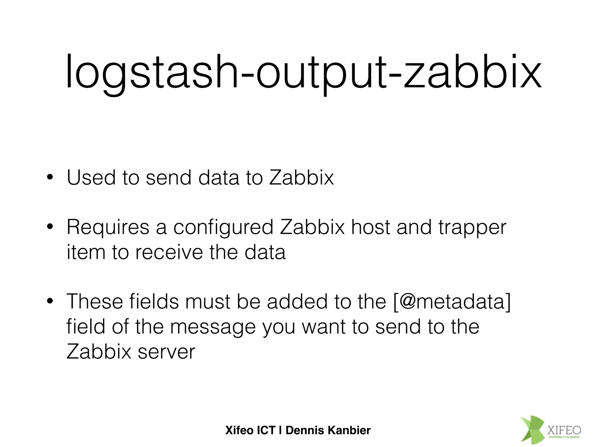 Monitoring the ELK stack using Zabbix and Grafana (Dennis Kanbier / 26-11-2015) | PDF