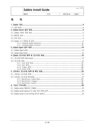 [오픈소스컨설팅]Zabbix Installation and Configuration Guide | PDF