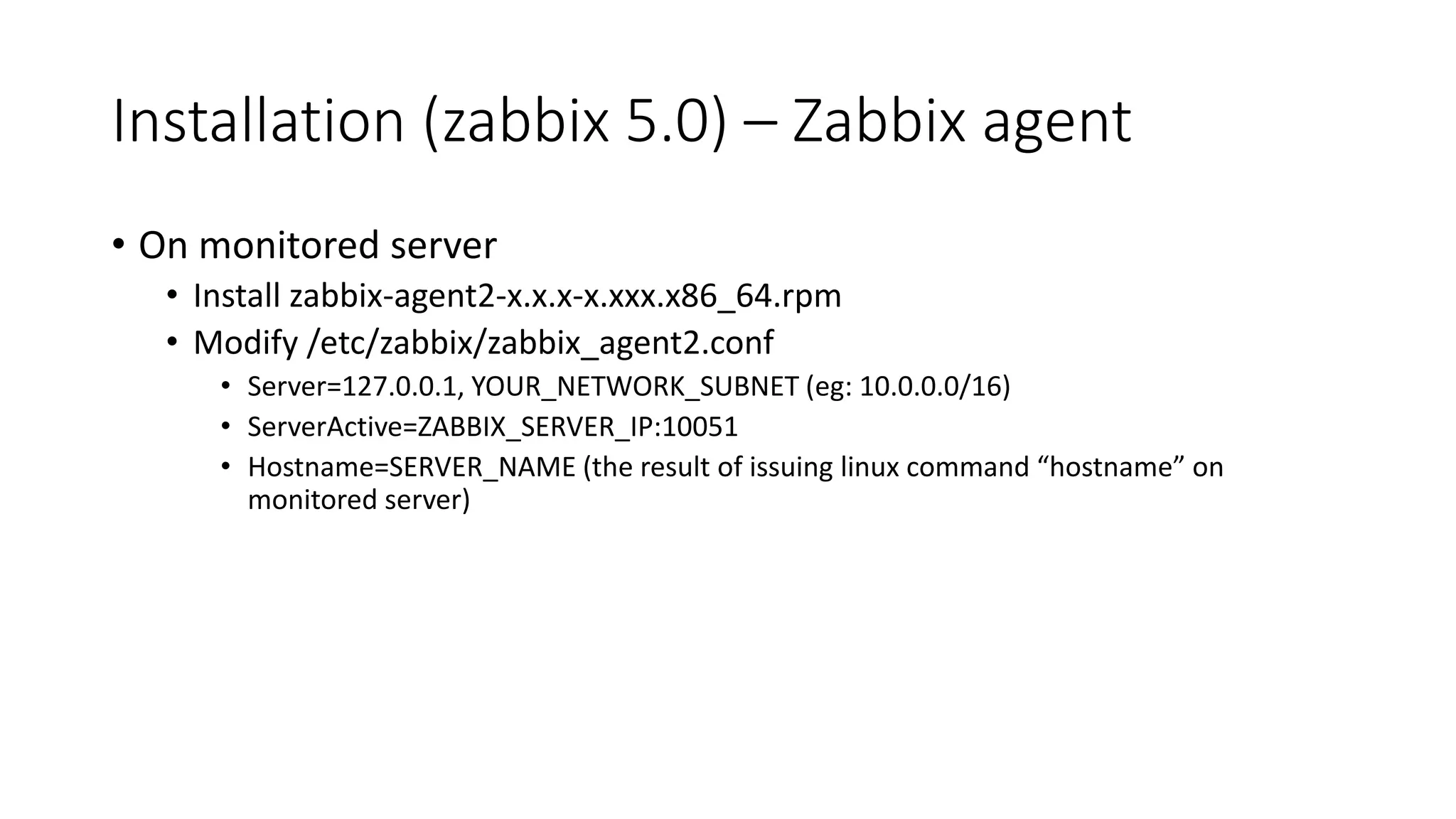 Zabbix tutorial | PPTX