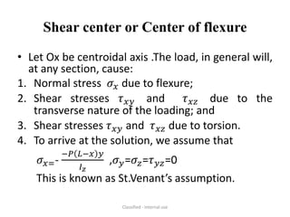 shear centre | PPTX