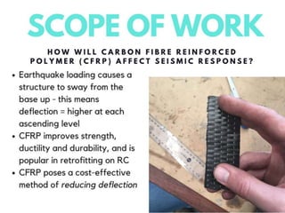 QUT BEB801 - ENHANCING SEISMIC RESPONSE OF STRUCTURES THROUGH FRP ...