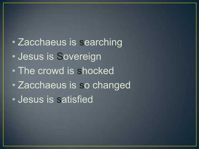 Zacchaeus | PPTX