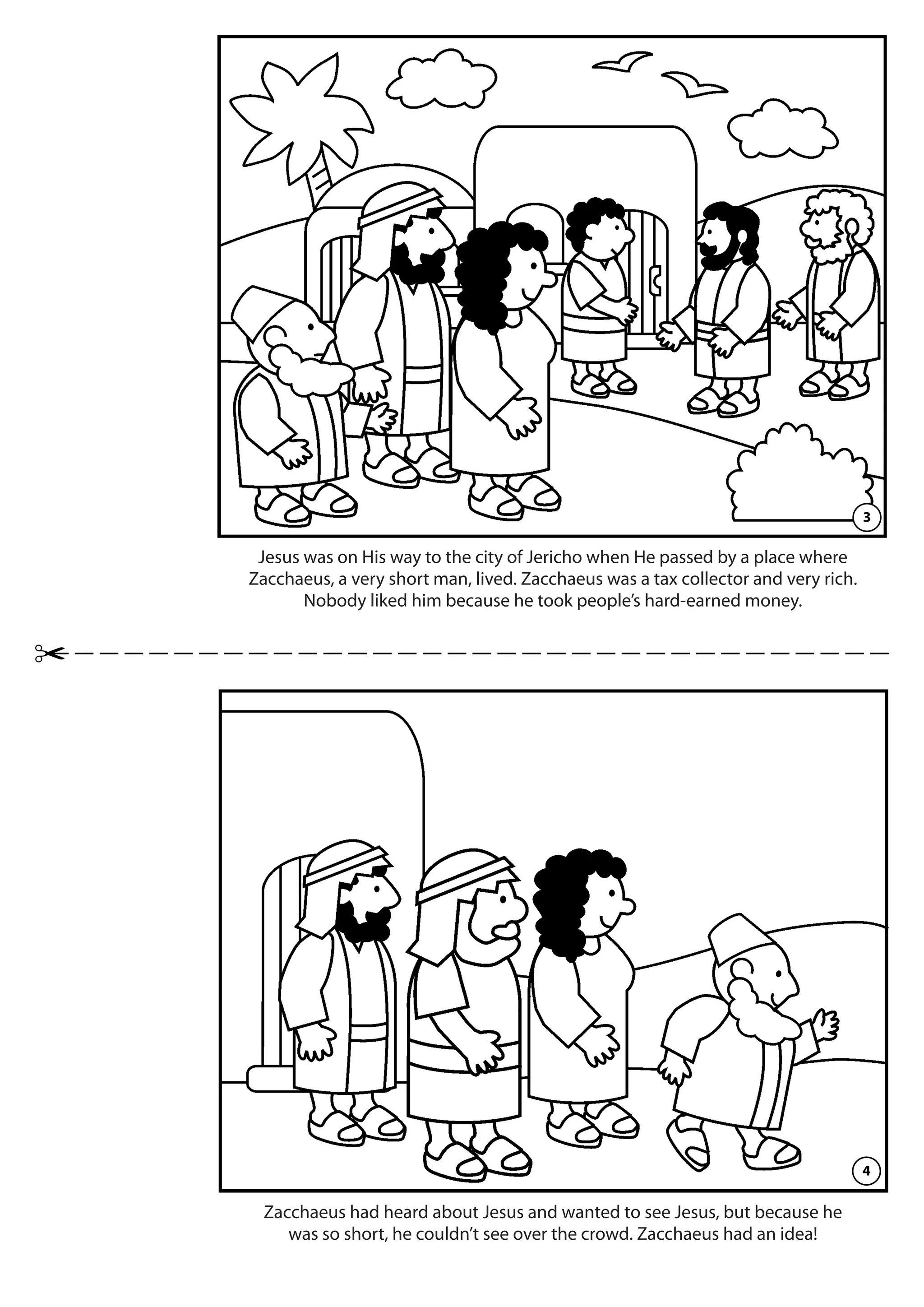 Zacchaeus Coloring Pages