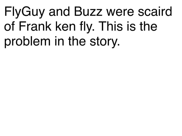 Zach's Report: Fly Guy and the Frankenfly | PDF