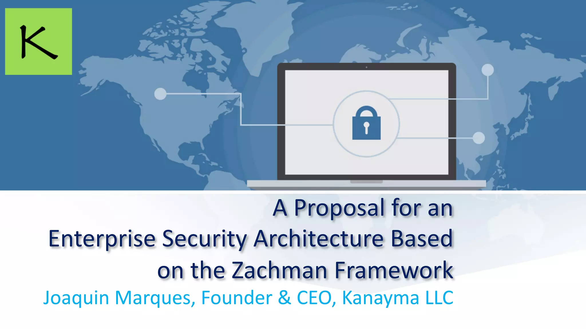 Zachman Enterprise Security Architecture Ppt