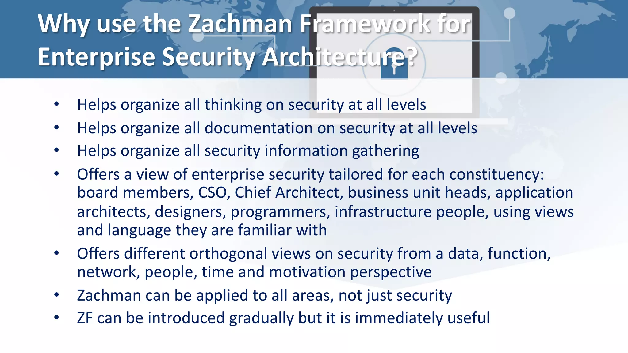 Zachman Enterprise Security Architecture | PPT