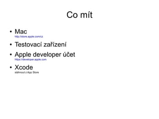 Začínáme iOS vývoj | PPT