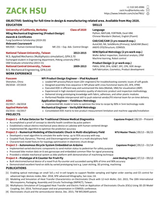 Zack hsu resume | PDF