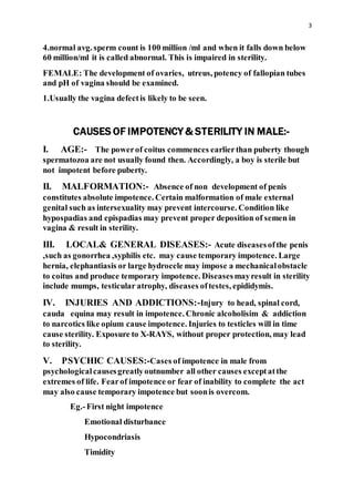 Impotency and sterility | DOCX