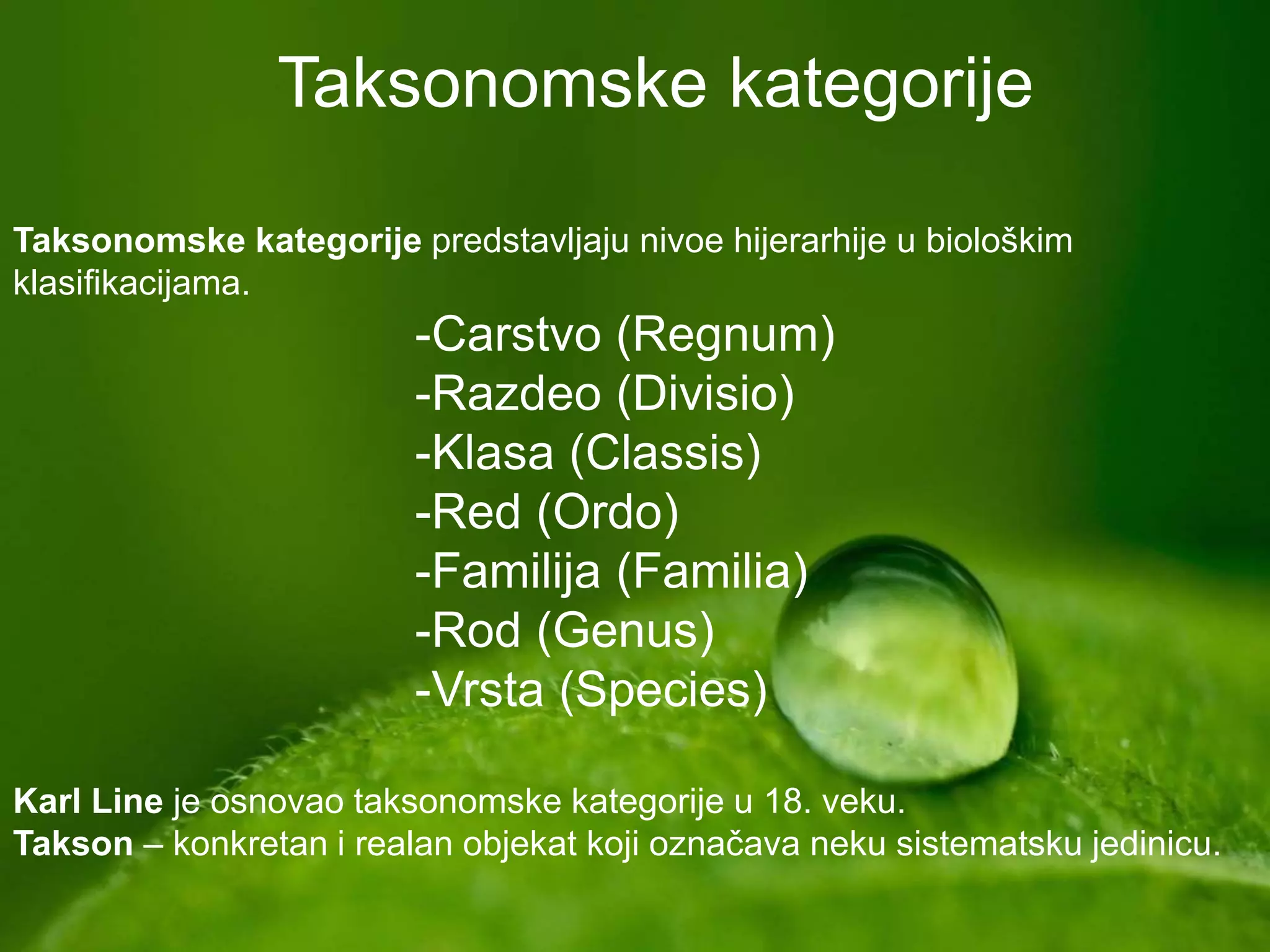 Zadaci morfologije i sistematike i njihov značaj | PPTX