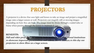 Touch-screens, printers, projectors and sensors | PPTX