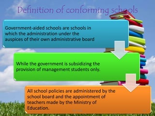 conforming school | PPTX