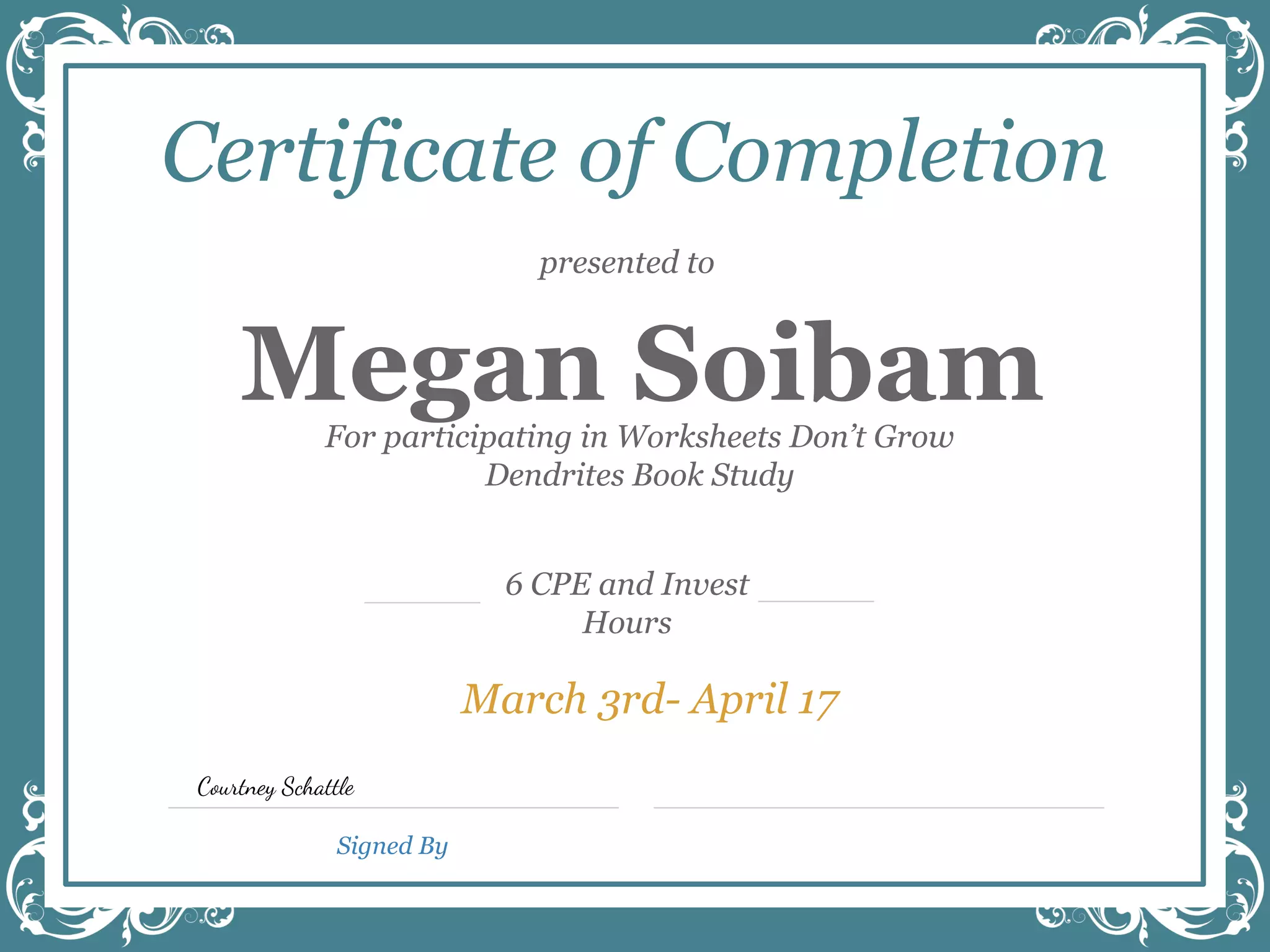 Copy of certificate of completion | PDF