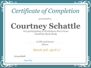 Copy of certificate of completion | PDF