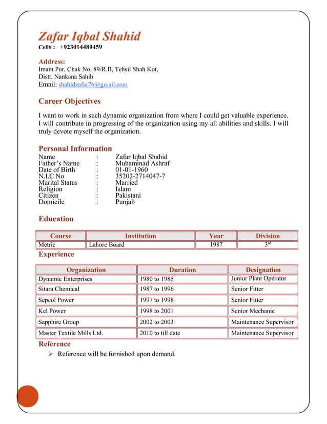 Zafar iqbal (1) | DOC