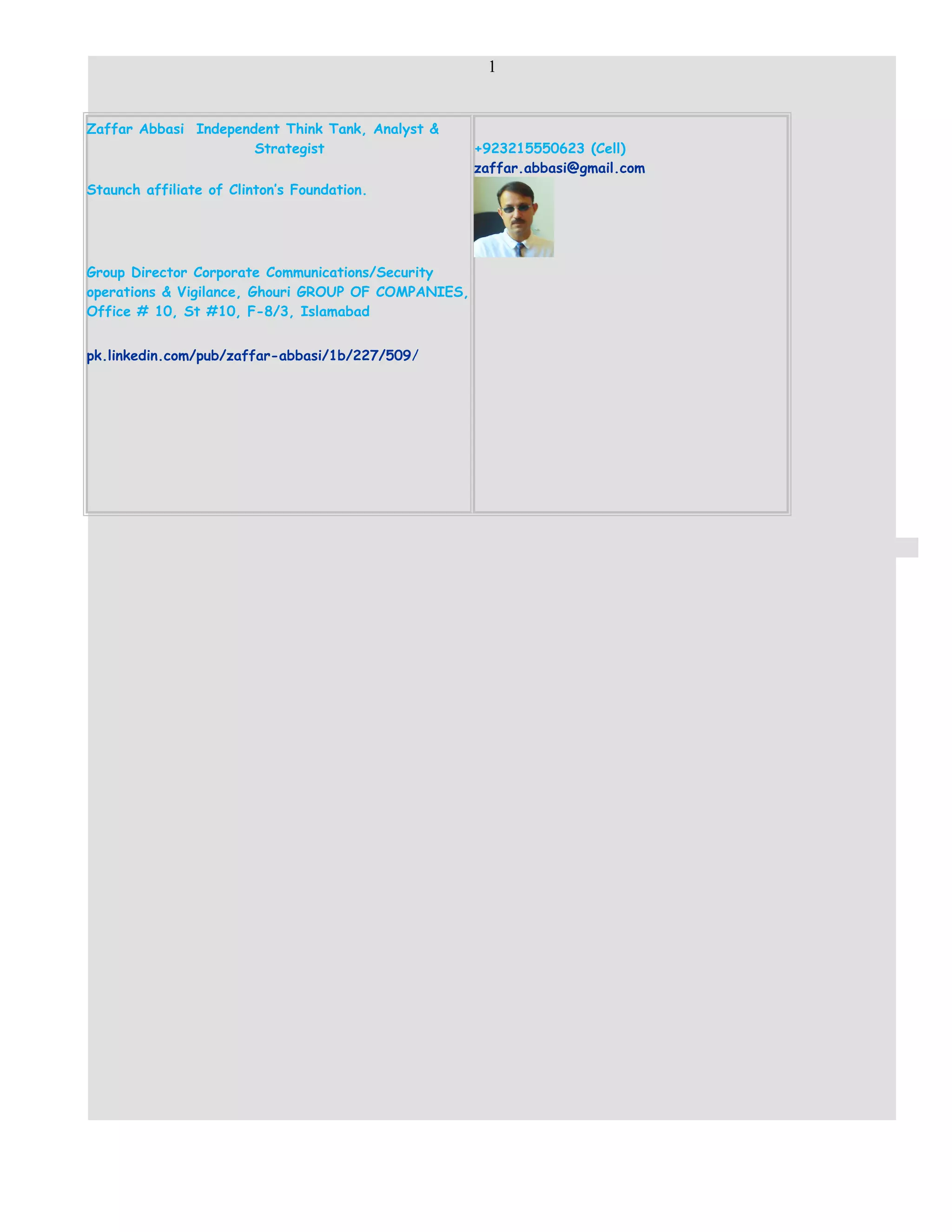 Zafar security cv | DOC