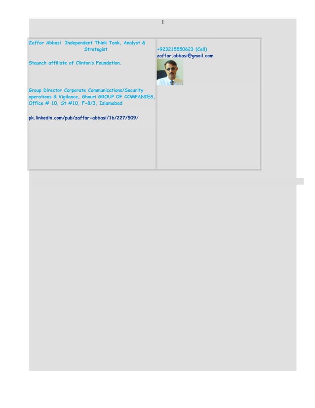 Zafar security cv | DOC