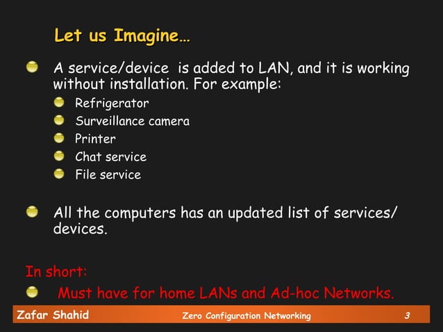 Zero Configuration Networking | PPT