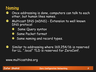 Zero Configuration Networking | PPT