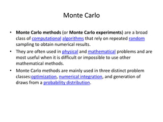 Monte carlo Technique - An algorithm for Radiotherapy Calculations | PPTX