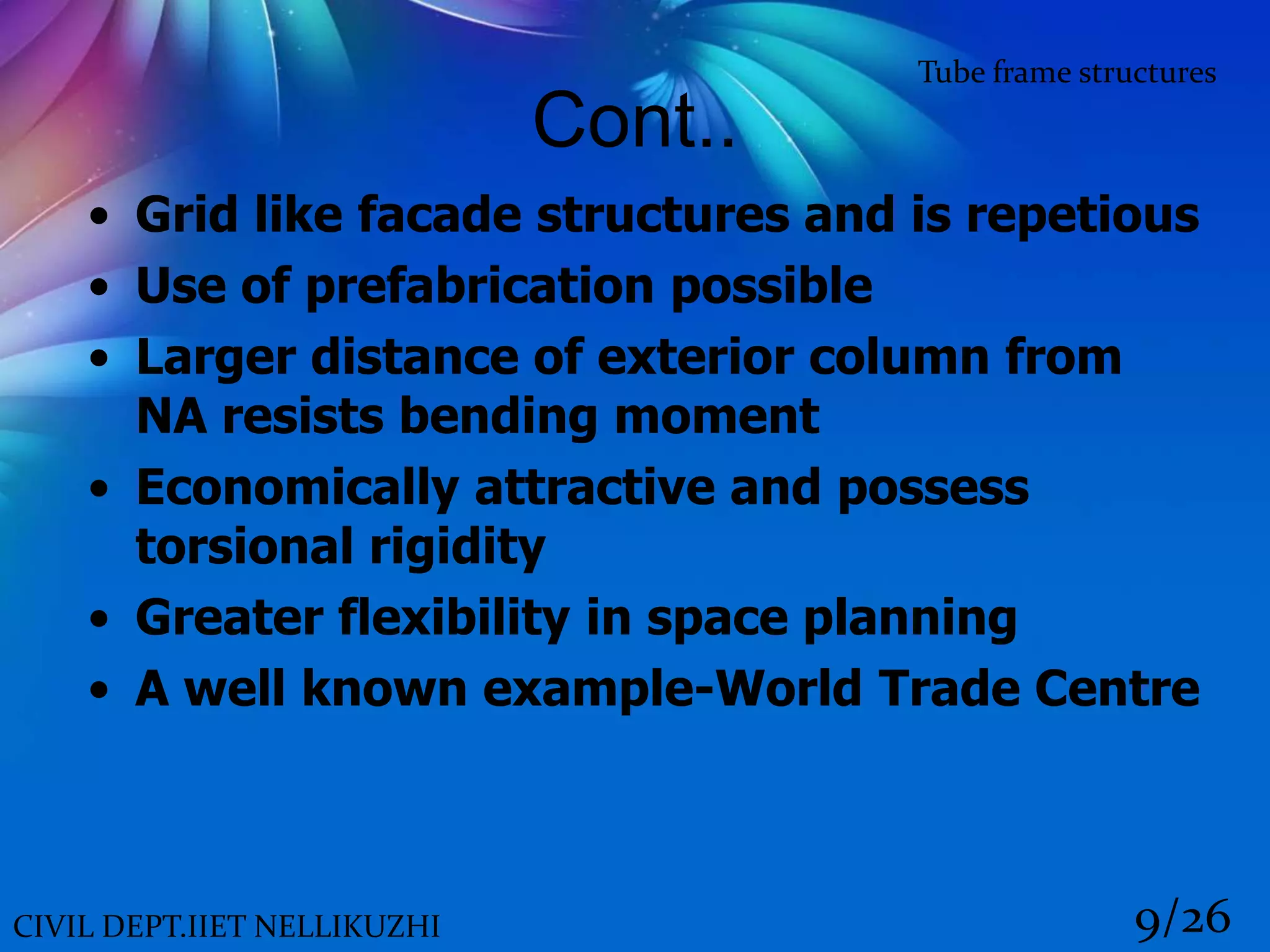 Tube Frame Structures:An overview | PPTX