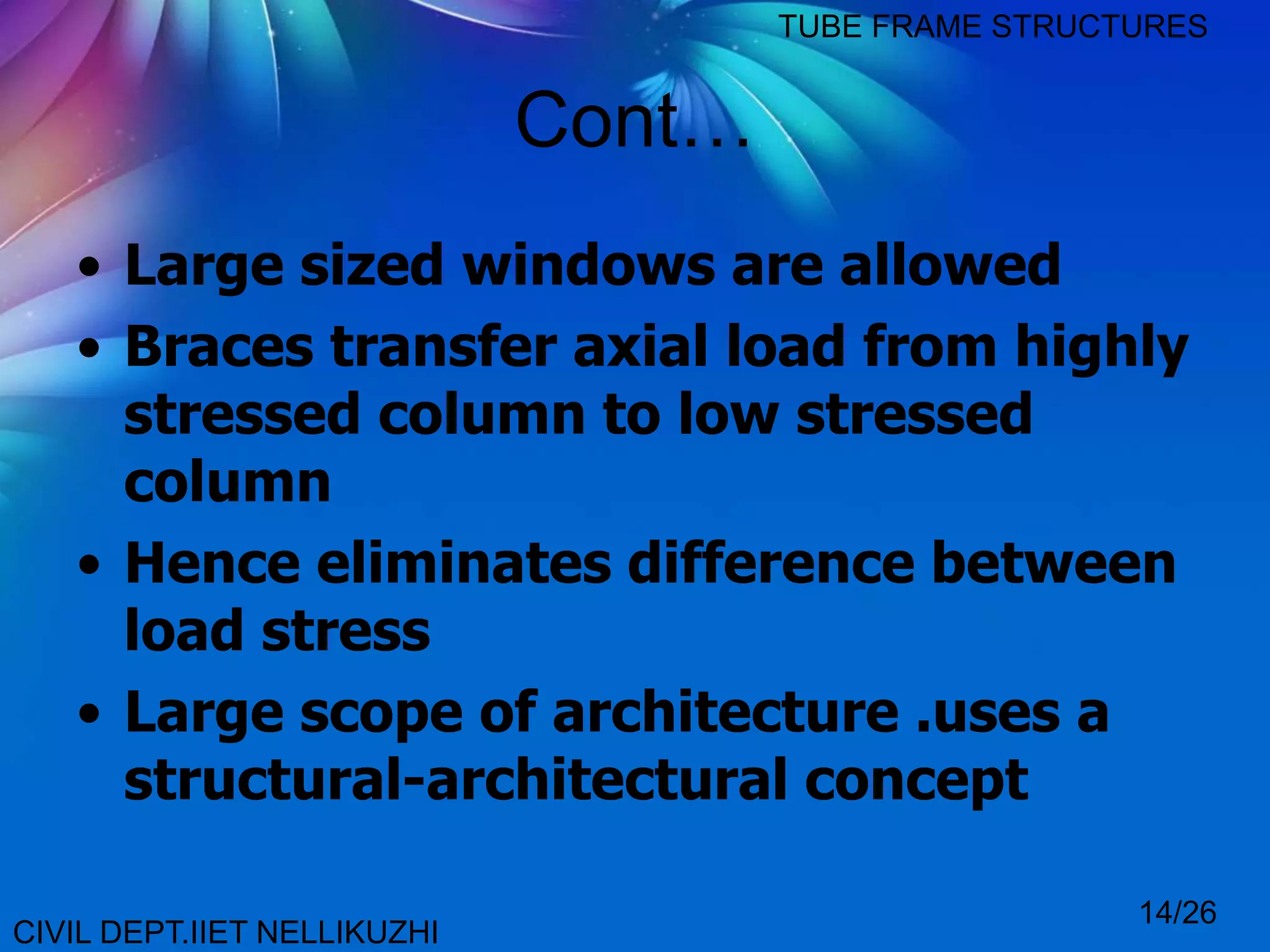 Tube Frame Structures:An overview | PPTX