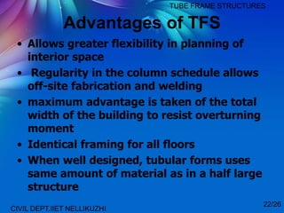 Tube Frame Structures:An overview | PPTX