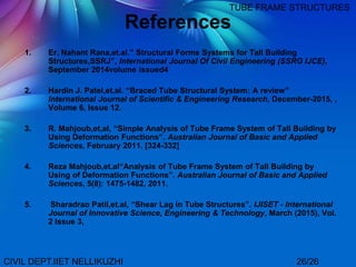 Tube Frame Structures:An overview | PPTX