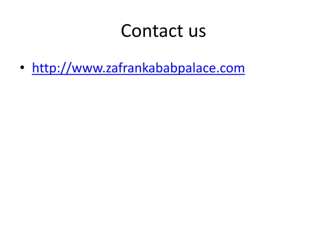 Zafran kabab palace | PPTX