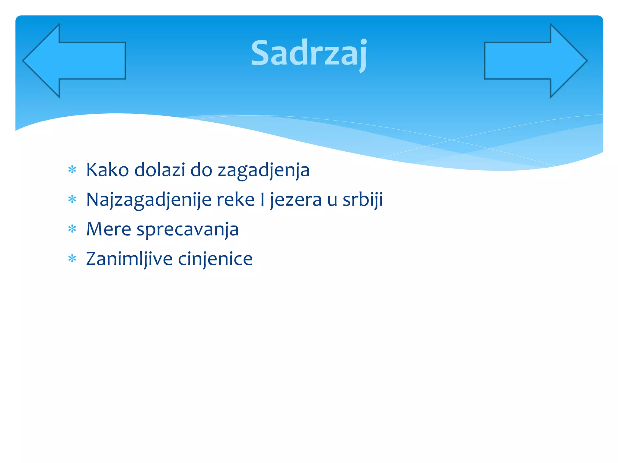 Zagadjenje reka i jezera | PPTX
