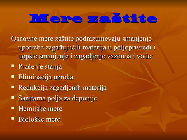 Zagadjenje Zemljista Ppt