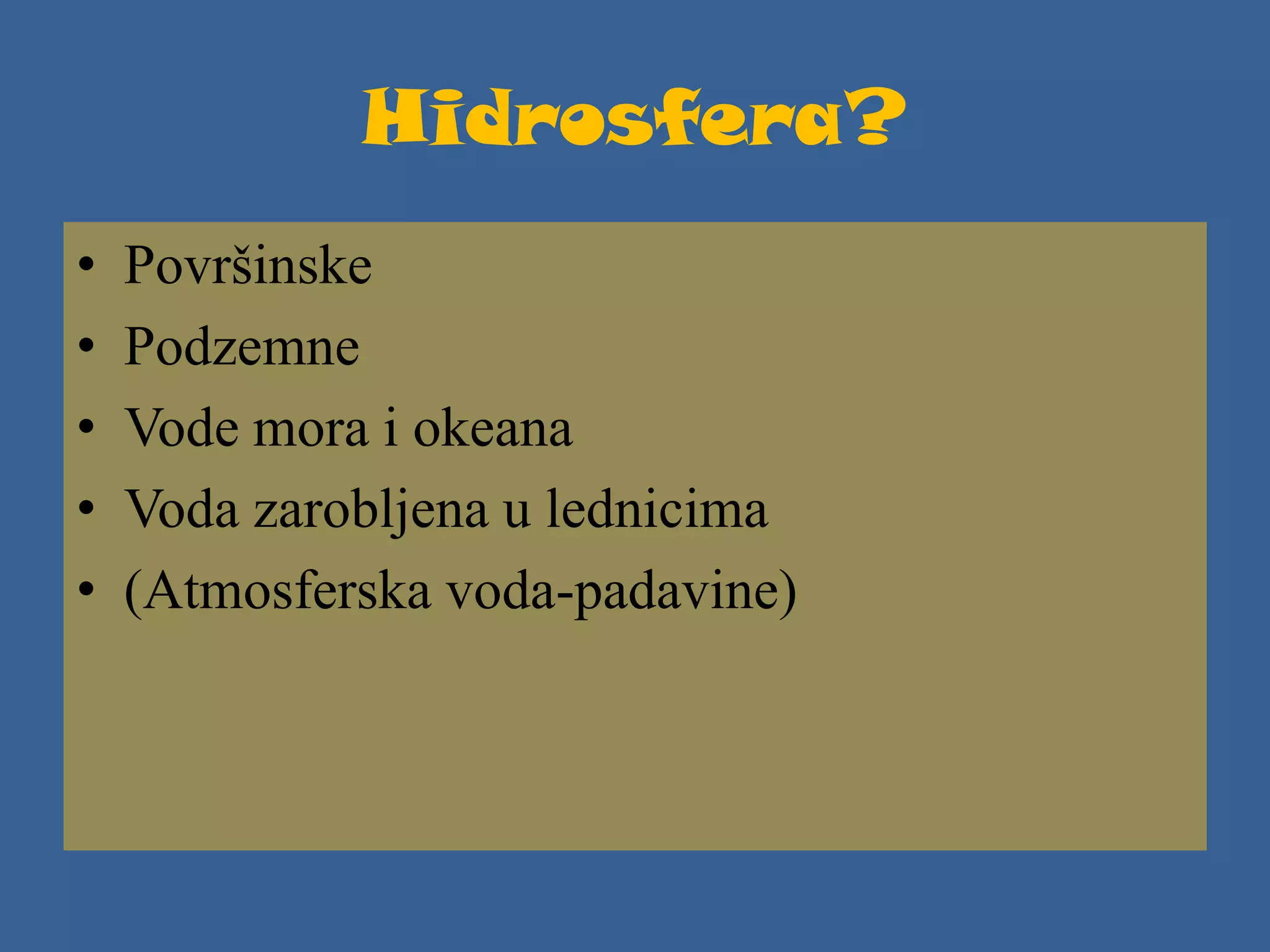 Zagadjivanje vode | PPTX