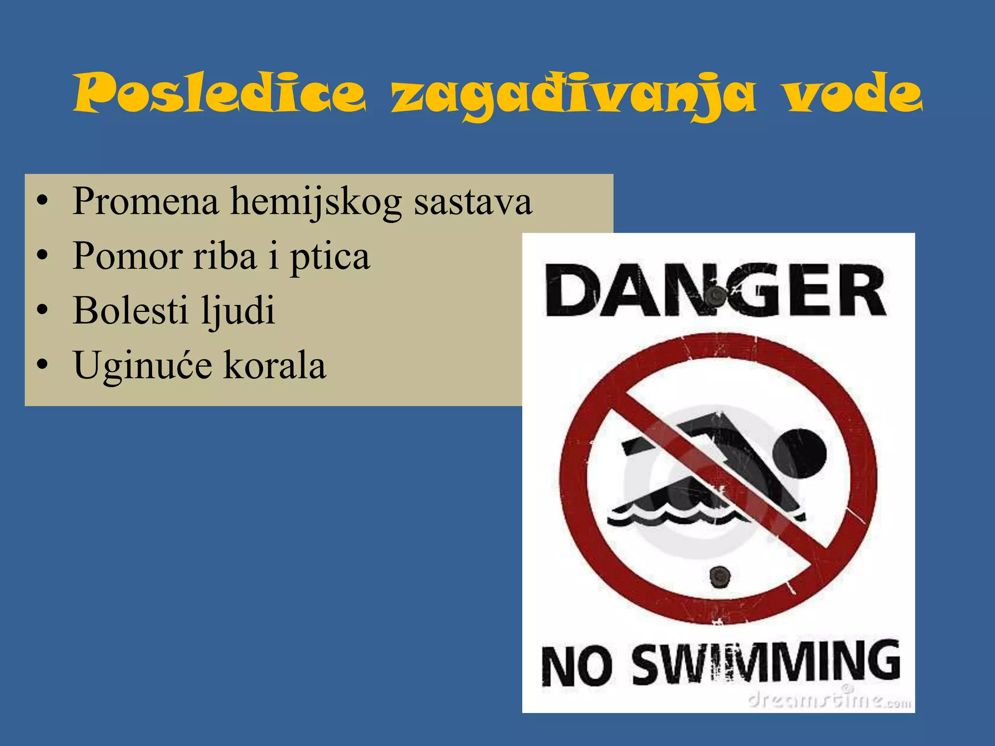 Zagadjivanje vode | PPTX